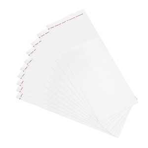 uxcell 1000Pcs Clear Cello Bags, 2" x 4" Plastic Self Sealing OPP Cello Treat Bags Cello Poly Bags for Packing Cookies Candy Jewelry Gifts, Clear