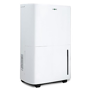 Uhome 150 Pints Dehumidifier with Pump - 7000 Sq. Ft Quiet Dehumidifier for Home, Basements, Storages and Large Rooms with 1.85Gallon Water Tank & Drain Hose, Auto Defrost, Self-Drying
