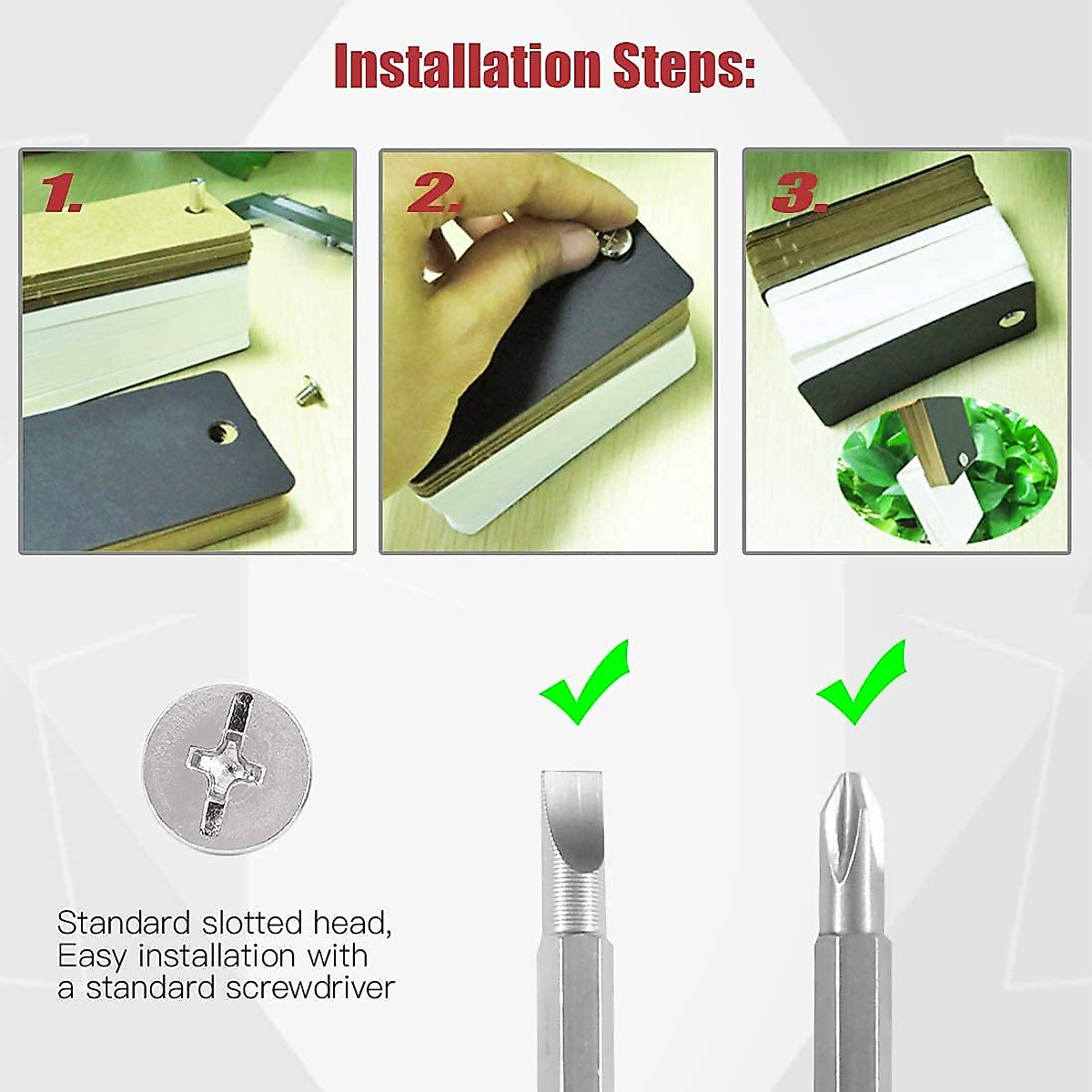 Yinpecly 25Pcs Female M5x8mm Carbon Steel Screw Post Silver Belt Buckle Binding Bolts Leather Fastener Fit for 3/16"(5mm) Hole Dia