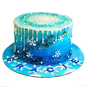 Honbay 6PCS Plastic Snowflake Fondant Cookie Cake Plunger Cutters Molds Embossing Tools for Baking