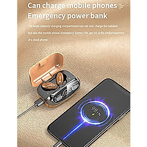 KEMBO A01 Powerful Bluetooth Earbuds AI Intelligent Noise Cancelling Earbuds Waterproof Headphone Sweat Resistance True Wireless Earbuds for iPhone Android Gaming Earbuds with Microphone Sport