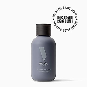 Bevel After Shave Balm for Men with Shea Butter and Jojoba Oil, Soothes and Cools Skin to Help Prevent Ingrown Hairs and Razor Bumps, 4 Fl Oz