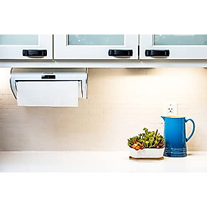 Innovia Automatic Paper Towel Dispenser. Touchless Technology. Works with Most Paper Towel Brands and Sizes. Dispenses The Number of Sheets You Need. White, Under Cabinet Mounted.