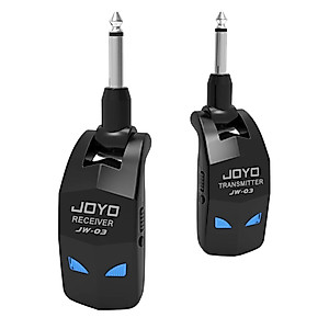 JOYO JW-03 2.4 GHz Wireless Guitar Bass Transmitter Receiver with JA-03B Bass Guitar Headphone and JT-09 Guitar Tuner Bundle