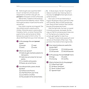 Scholastic Success with Reading Tests Grade 5 Workbook