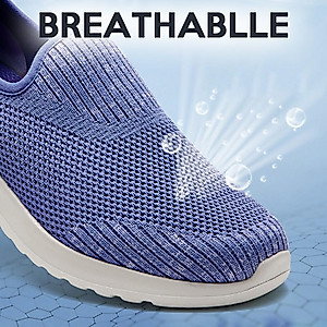 OZIO Wide Width Walking Shoes for Women, Slip on Breathable Natural Soft Dress Sneakers, Wide Comfortable Barefoot Flat Tennis Shoes for Women, Minimalist Splay Zero Drop Shoes