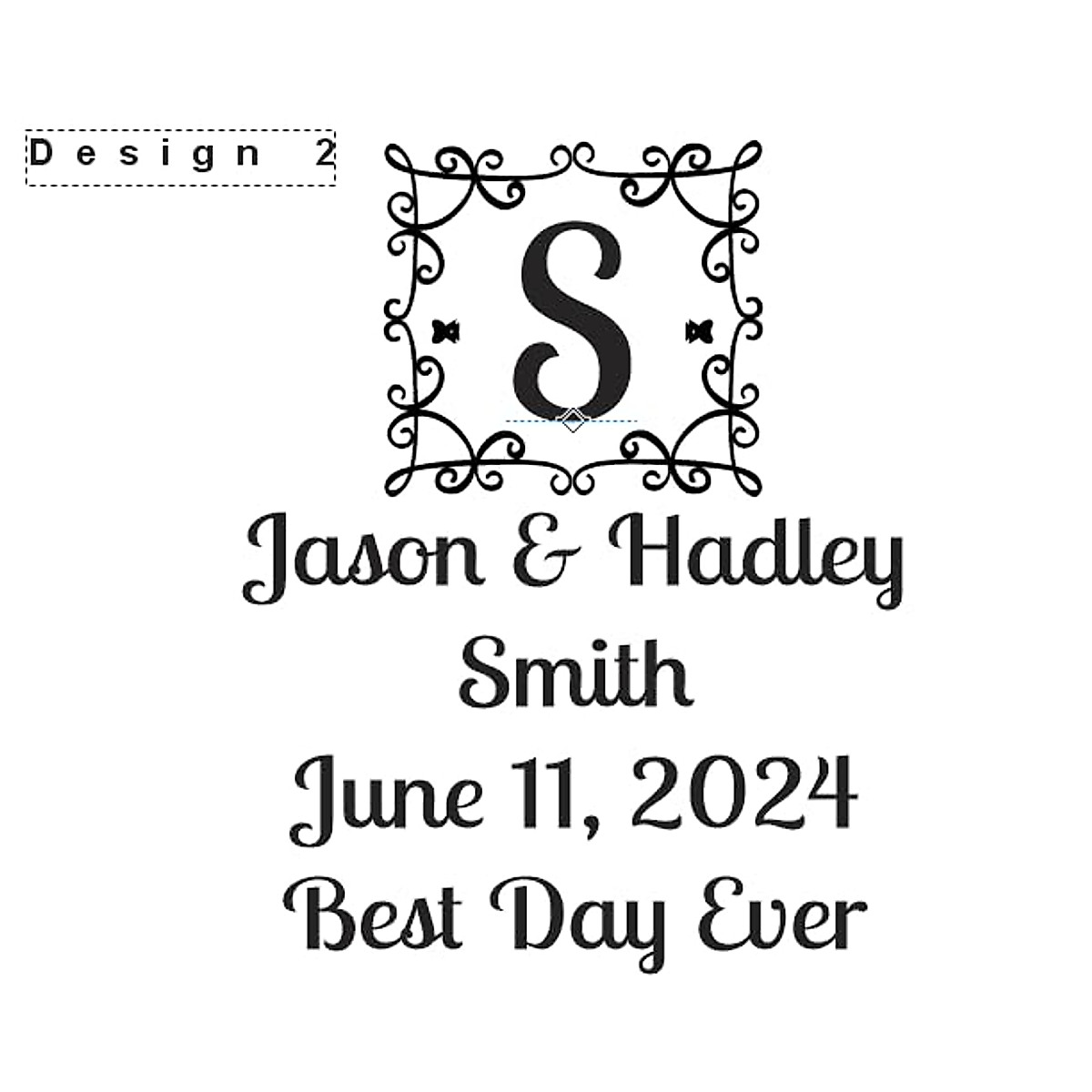 Personalized Floating Candle Unity Set, Perfect for Wedding, Anniversary, or Other Special Keepsake Event. Customize Design, Names, Date, and Saying. Design 3 Pictured