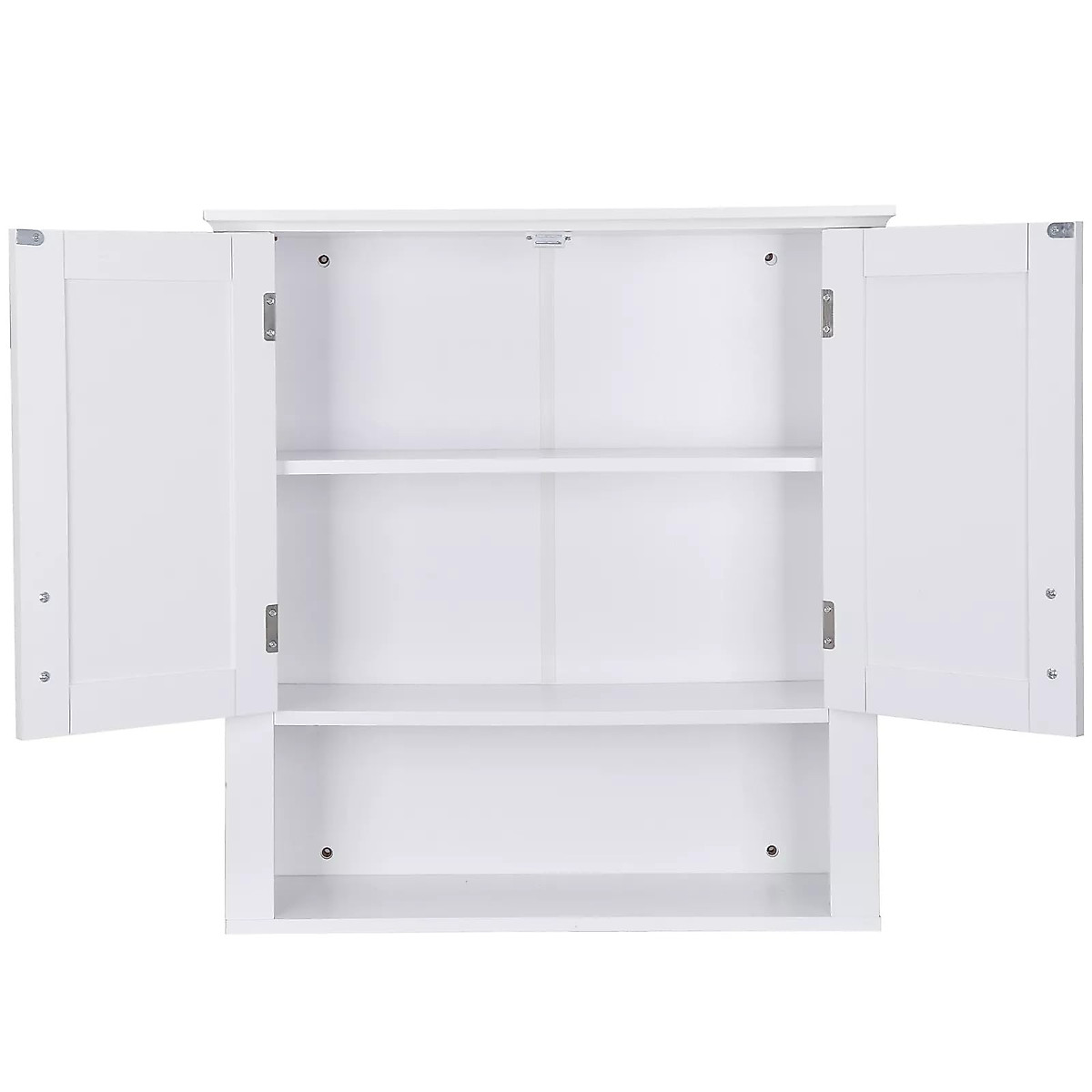 Bathroom Wall Cabinet, Over The Toilet Storage Cabinet with 2 Doors and Adjustable Shelf, Room Space Saver for Bathroom Kitchen,Wooden Medicine Cabinet Wall Mounted