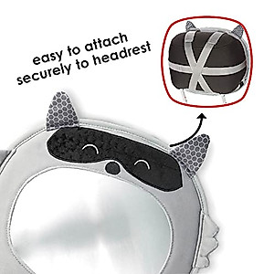 Diono Easy View Racoon Character Baby Car Mirror, Safety Car Seat Mirror for Rear Facing Infant, Fully Adjustable, Wide Crystal Clear View, Shatterproof, Crash Tested