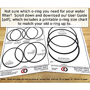 Captain O-Ring - Replacement O-Rings for Whirlpool WHKF-DWHBB (WHKF-C9) & American Plumber W10-PR (W10-OR) (3 Pack)