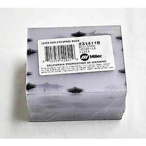 Miller 231411B Outside Lens Cover, 4-1/2" X 3-3/4" (Pro), 50 pack