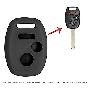Keyless2Go Replacement for New Silicone Cover Protective Case for Remote Keys KR55WK49308 MLBHLIK-1T OUCG8D-380H-A - Black