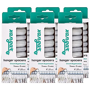 Xangar 60 Pack Hanger Separators, Silver