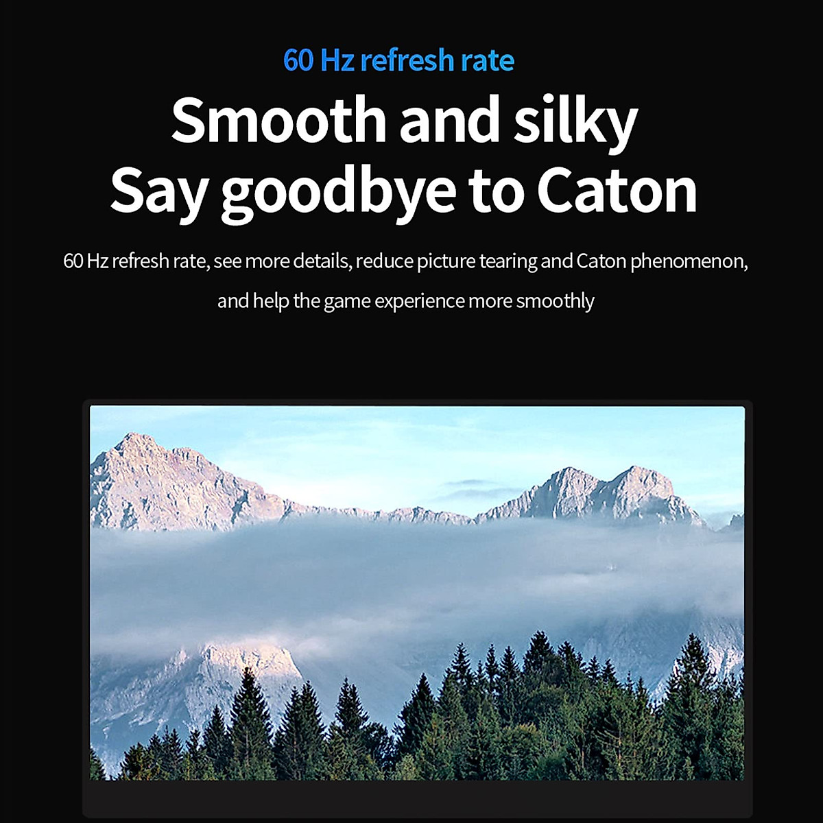 TOPINCN FHD Computer Display, 178 Degree Dual Speakers 14in IPS Portable Monitor 1920x1080 Resolution with Magnetic Cover for Mobile Phone (US Plug)