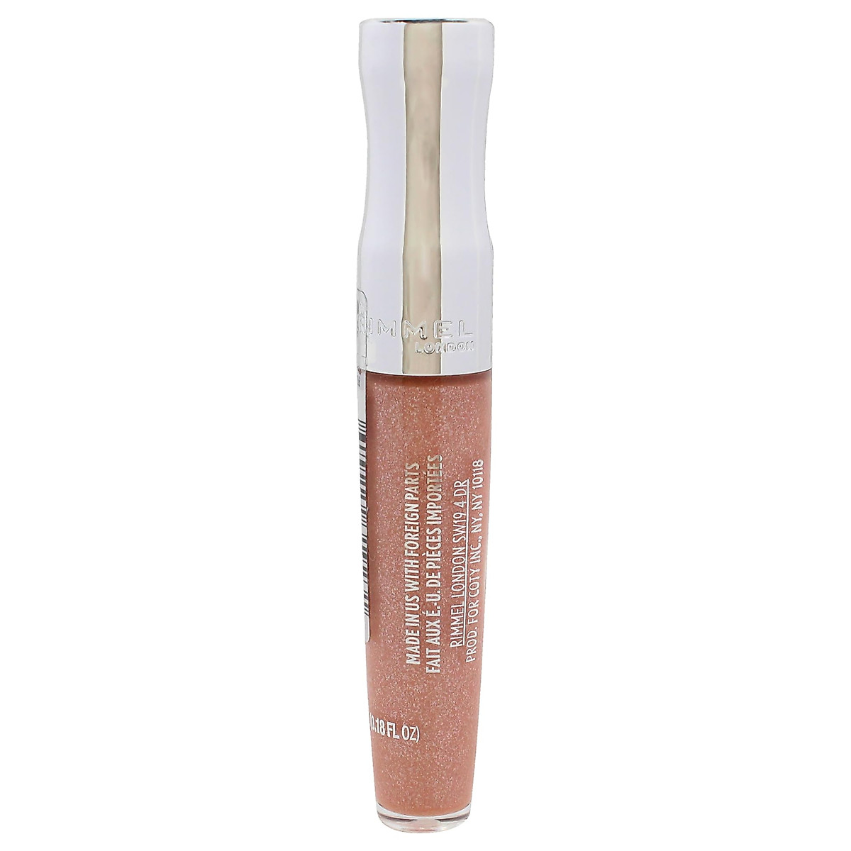 Rimmel Stay Glossy Lip Gloss - Non-Sticky and Lightweight Formula for Lip Color and Shine - 710 Honey, Honey, .18oz