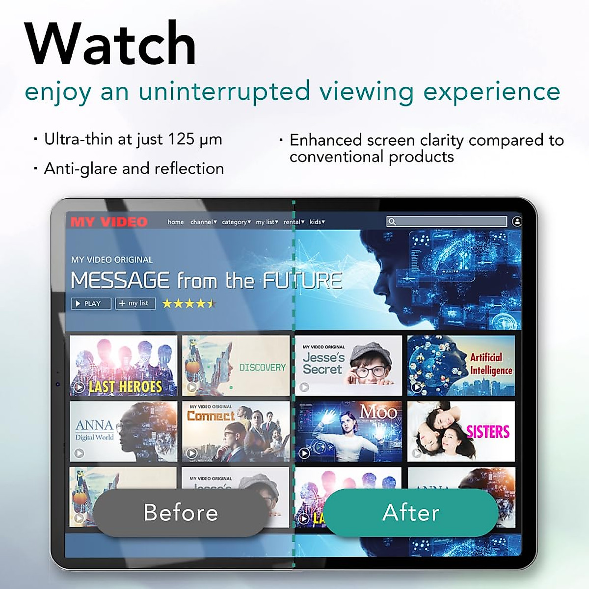 BELLEMOND - 2 PACK - Made in Japan Smooth Kent Paper Screen Protector for iPad Pro 12.9" 6th / 5th / 4th / 3rd Gen (2022/21/20/18) - Reduces Pencil Tip Wear by up to 86% - WIPD129PLK(2)