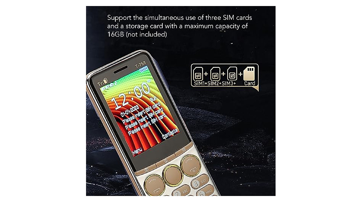 GSM Unlocked Mobile Phone for Seniors - SOS & Big Buttons
