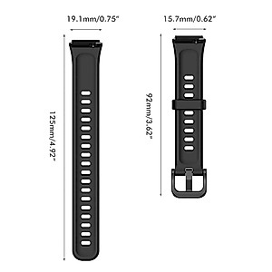 Compatible with Honor Band 7 Band 7 TPU Watch Straps - Quick Release Watch Bands Soft Waterproof Watch Strap for Men Women - for Smartwatches Straps Replacement