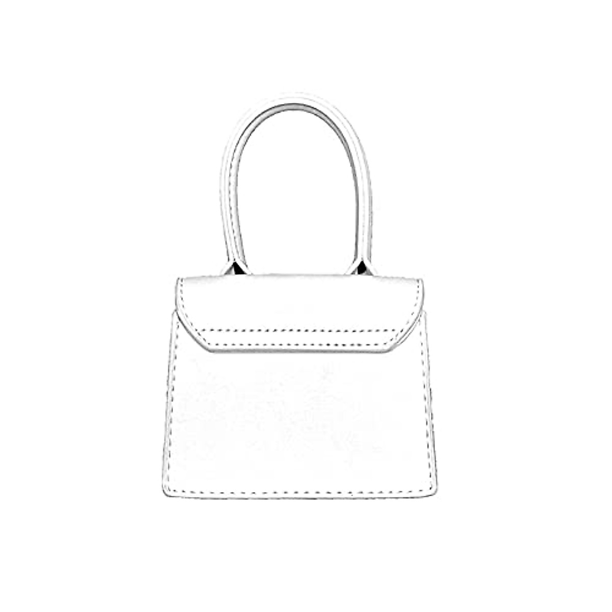 Cute Purse Mini Crossbody Bags for Women Girls Top Handle Clutch Handbag (white)