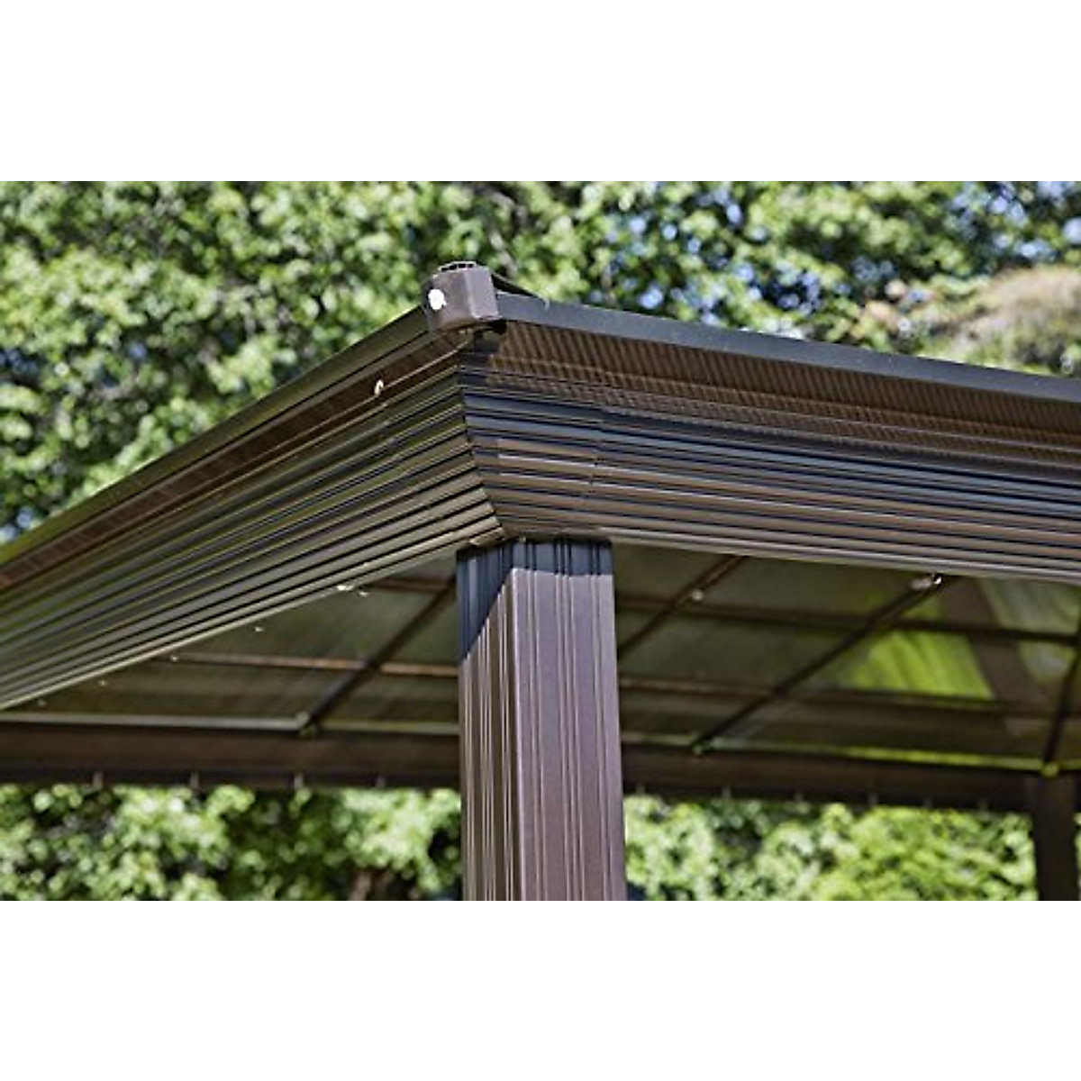 Venus Gazebo 12 feet by 14 feet, Brown color