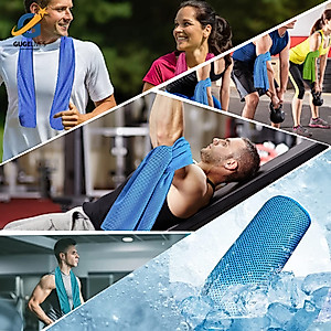 GUGELIVES [6 Pack] Cooling Towel, Ice Sports Towel, Cool Towel for Instant Cooling,for Yoga, Travel, Golf, Gym,Camping, Fitness, Running, Workout & More Activities (35"x12")