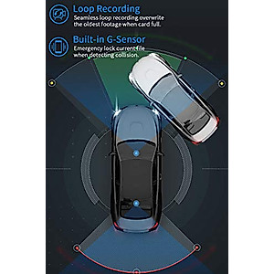 Milerong Dash Camera for Cars, FHD 1080P Mini Dash Cam with Super Night Vision, Portable Dash Cam Front, Small Dash Cam with Parking Mode, Loop Recordinng, Motion Detection,WDR, G-Sensor