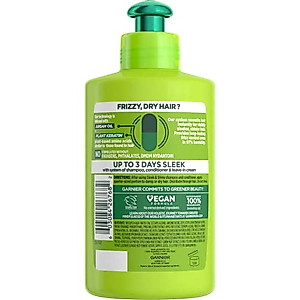 Garnier Fructis Sleek and Shine Intensely Smooth Leave-In Conditioning Cream, 10.2 Fluid Ounce