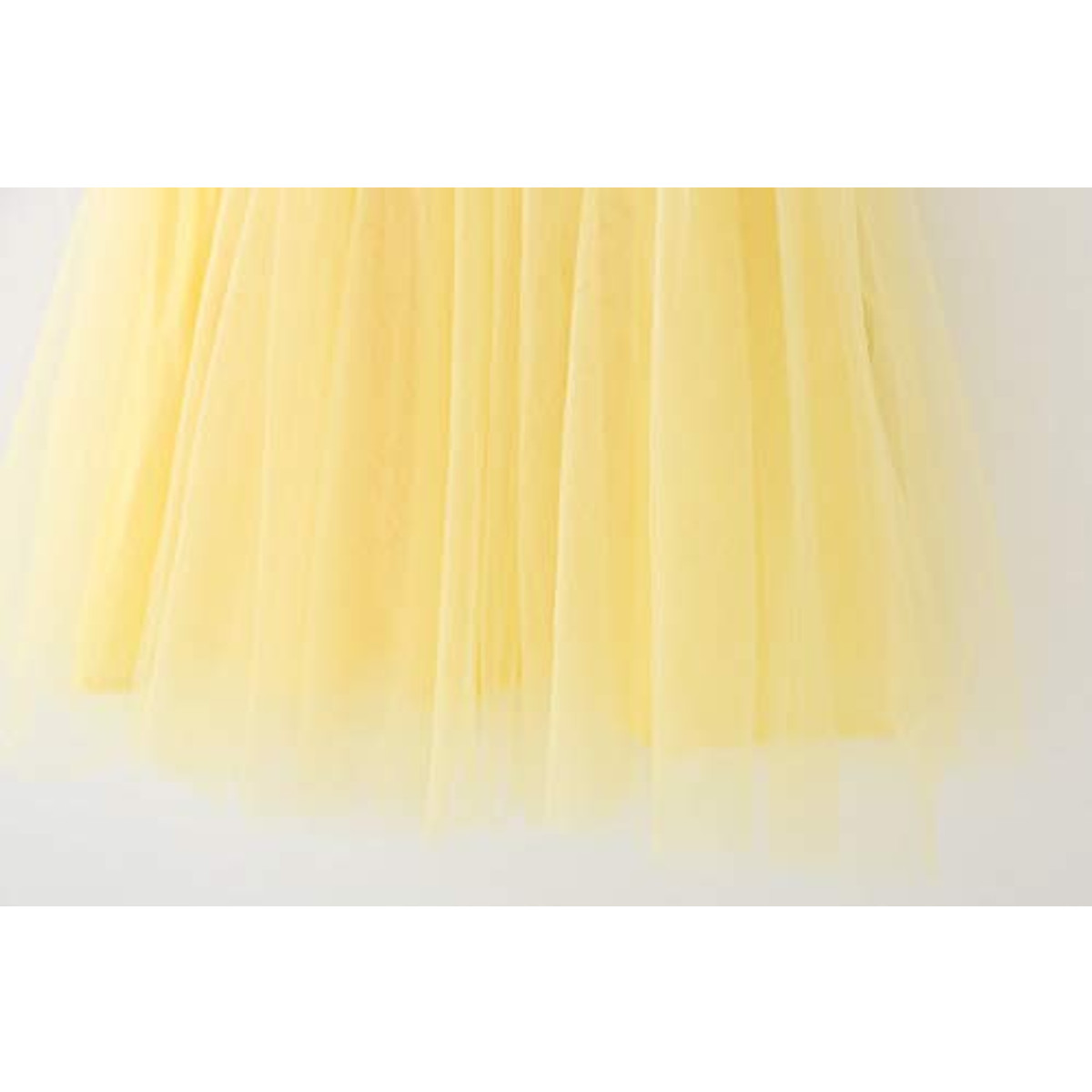 Ncycullo Baby Girls Tutu Dress Toddler Rainbow Tulle Dress Sleeveless Infant Sundress Princess Soft Pom Tutu Dresses 134 Yellow 90
