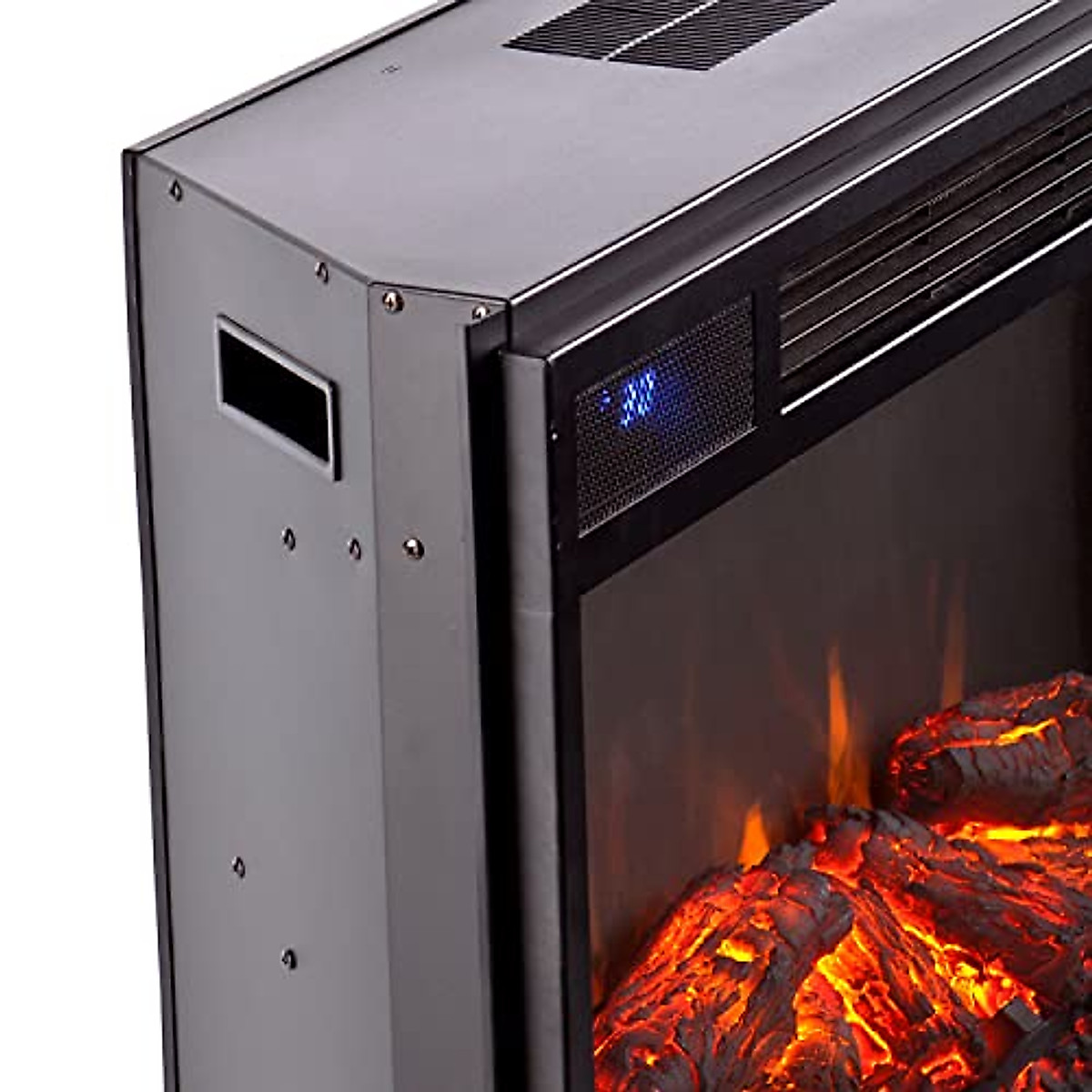 SEI Furniture 33” Widescreen Electric Firebox w/Remote Control, Black