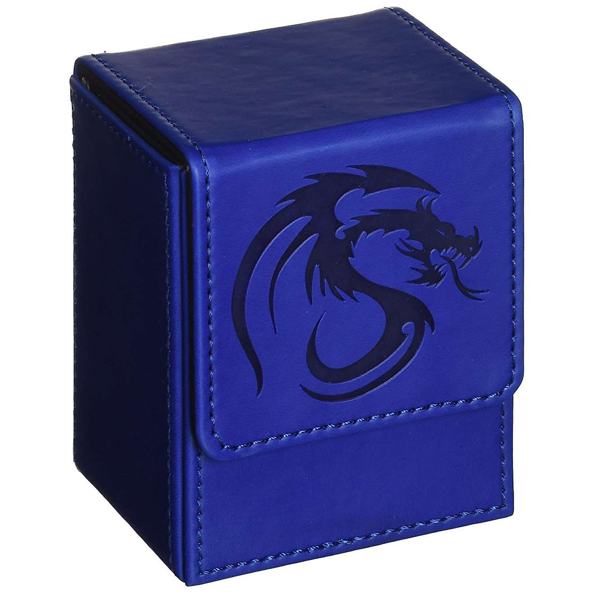 BCW Deck Case LX Leatherette | Holds 80 Sleeved Cards Blue 1-DCLX-BLU | (1-Unit)