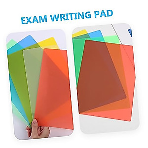 STOBOK 15pcs A4 Writing Pad Clear Desk Pad Computer Desk Accessories Office Desk Accessories Desk Pad Clear Blotter Tabletop Accessories Writing Pad Plastic Board Exam Board