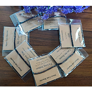 TESTRYE Morse Code Bracelets for Men Women,Beautiful Bad*ss Morse Code Bracelets with Adjustable String,Inspirational Gifts Friendship Bracelets for Women Men Friends (Beautiful Badass)