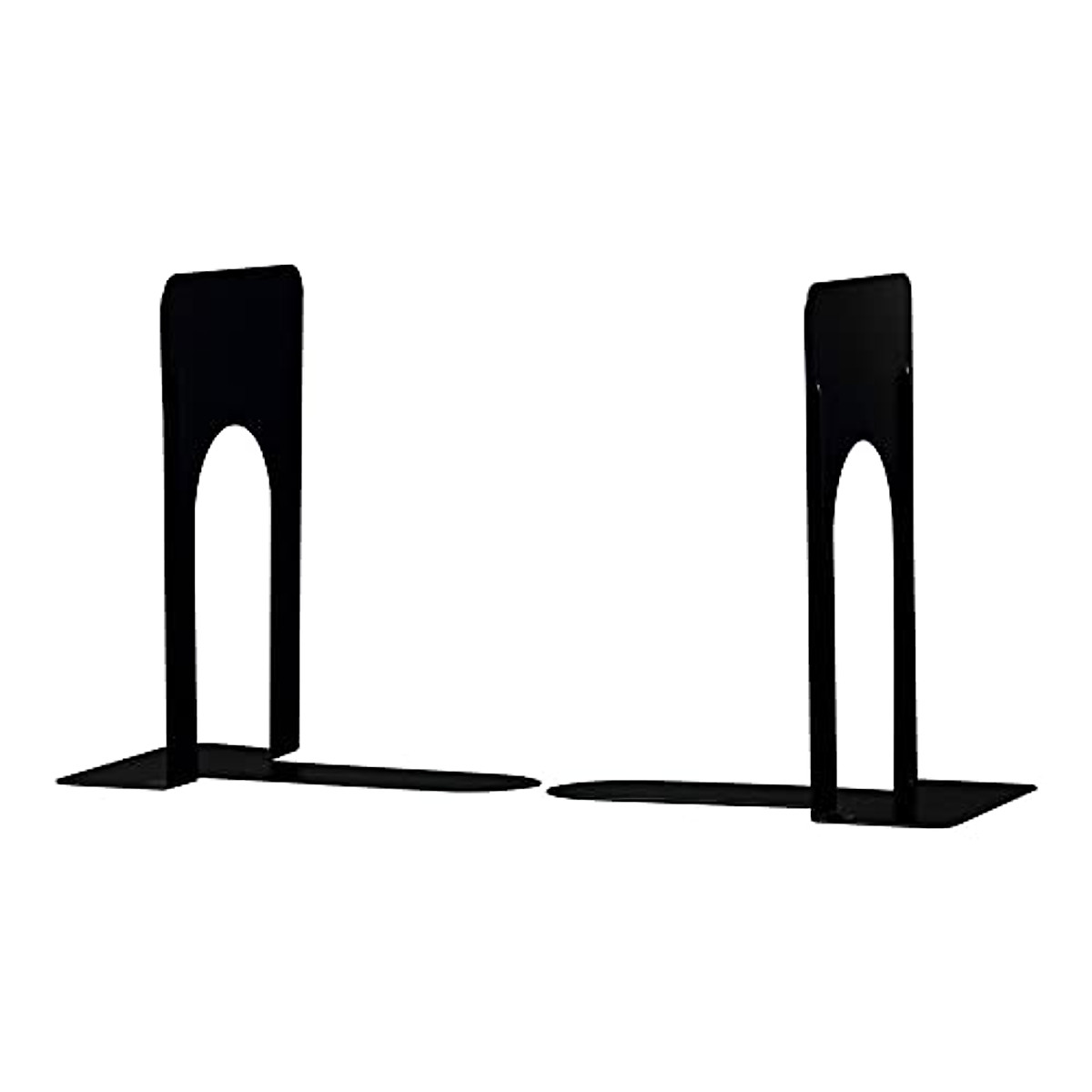 Universal Economy Bookends, Standard, 5-7/8" x 8-1/4" x 9", Heavy Gauge Steel, Black (54091)