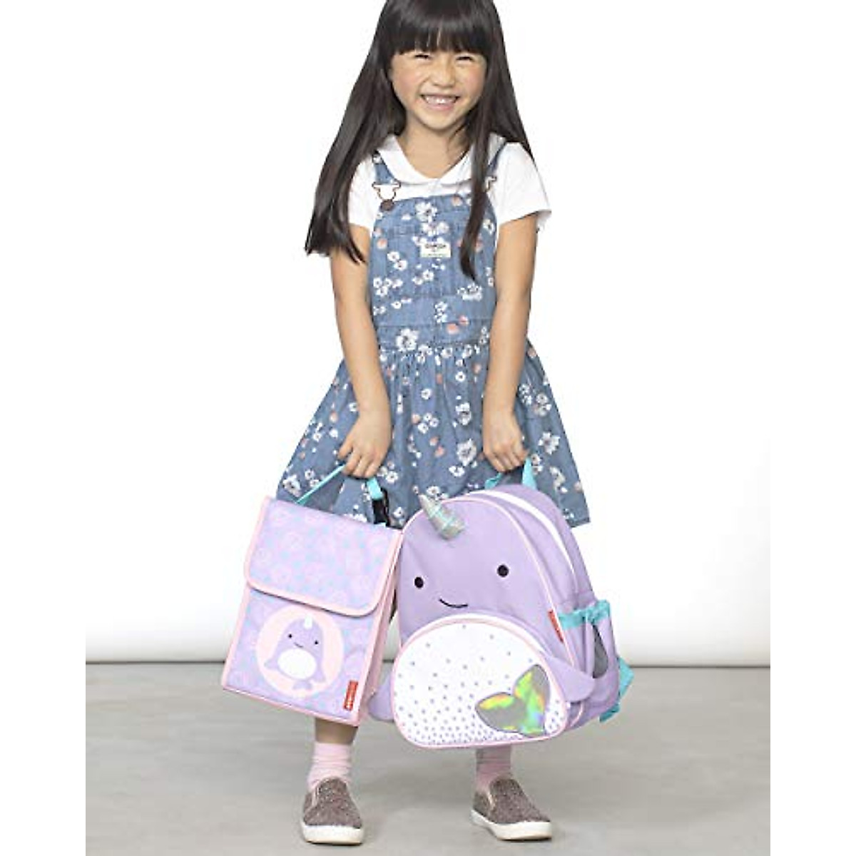 Skip Hop Toddler Lunch Box, Zoo Lunch Bag, Narwhal