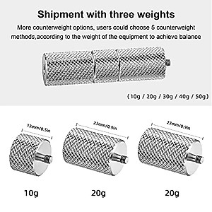 Supfoto OM6/OM5/SE/OM 4/OSMO Mobile 3 Counterweight Set 20g+10g Balance Counter Weights for DJI OM6/OM5/SE/OM 4/OSMO Mobile 3 Gimbal Stabilizer to iPhone 11/Pro/Pro Max