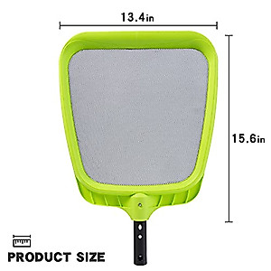 Sepetrel Pool Skimmer - Reinforced Frame & Large Opening Durable Nylon Leaf Rake Net,for Spa Pond Swimming Pool, Pool Cleaning Supplies and Accessories, (Pole Not Included)