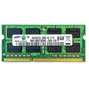 4GB (1X4GB) DDR3 1333MHZ PC3-10600 2Rx8 1.35V 204-PIN NON-ECC SODIMM Samsung M471B5273DH0-CH9 Laptop PC AIO Memory