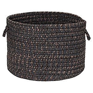 Colonial Mills Hayward HY29A014X010 Utility Basket, 14" x 14" x 10", Charcoal