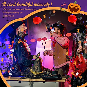 Halloween Confetti Poppers | 4 Pack Halloween Confetti Cannon | Halloween Party Poppers Confetti Shooters | Halloween 12 Inch Confetti Bomb | Halloween Confetti Poppers Bulk for Parties Event