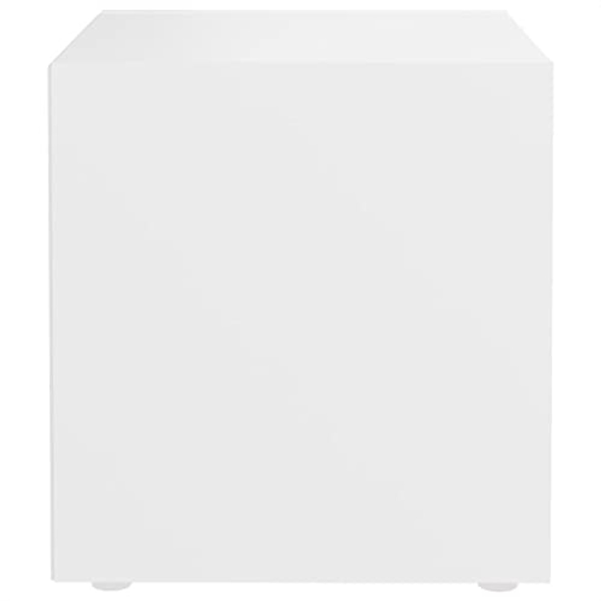 Homvdxl Cube Storage Organizer with Open Storage, Modern TV Stand Sideboard Stackable Bookshelf Bedside Cabinet Table for Living Room Bedroom, White