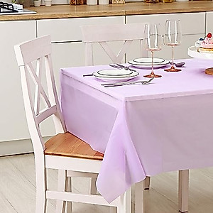 EDI Disposable Tablecloth 12 Packs (Assorted Colors, Rectangular)