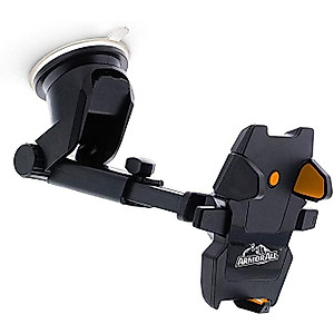 Armor All Phone Mount/Support with Extendable Arm,360 Rotation,Compatible with Smartphones iPhone,Samsung,HTC
