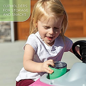 Step2 Whisper Ride II Ride On Push Toy Car, Pink – Ride On Car with Included Seat Belt, Easy Storage and Transport, Makes a Great Stroller Alternative