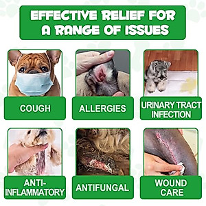 Natural Antibiotics for Dogs - Dog Antibiotics - Antibiotics for Dogs - Pet Antibiotics - Natural Antibiotics for Dogs - Organic Ingredients - Dog Multivitamin 60ml