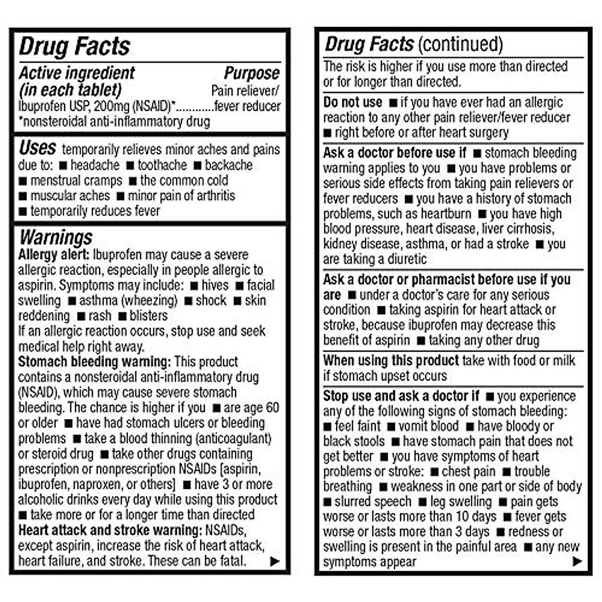 HealthA2Z Ibuprofen Tablets 200mg, 24 Packs of 30 Tablets(720 Tablets Total), Value Package