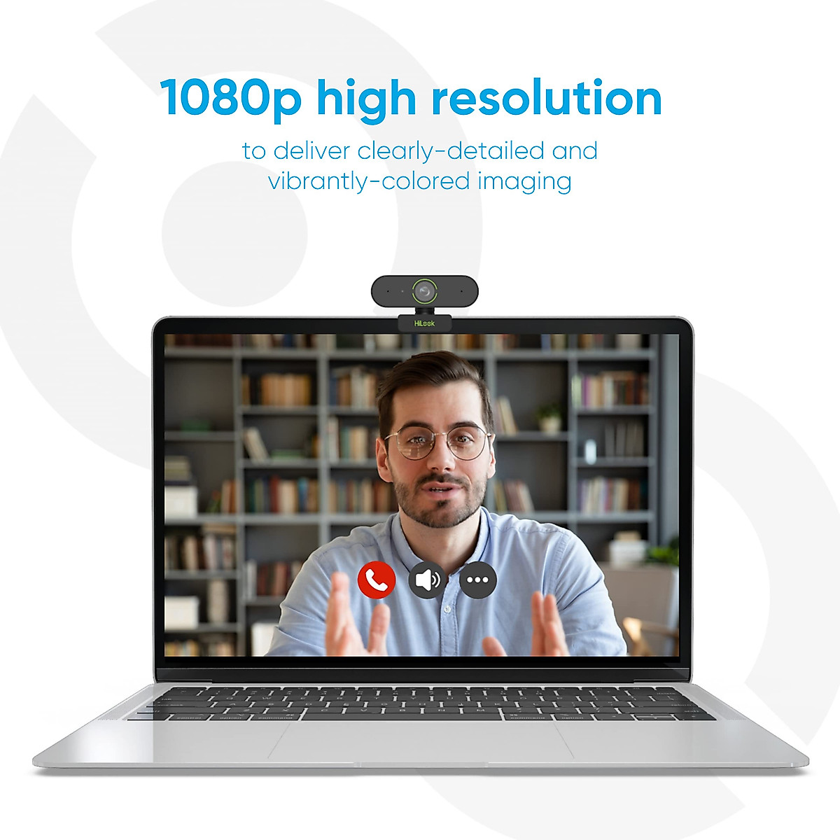 HiLook U12P 1080P HD Webcam with Noise-Canceling Mic, Autofocus & Privacy Cover, Low Light Correction Computer, USB Streaming Webcam for Zoom/Skype/Microsoft Teams/FaceTime, PC/Mac/Laptop