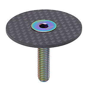 BuyWeek Bike Headset Top Cap, Bicycle Headset Top Cover Mountain Bike Fork Tube Headset Cover for Mountain Road Bike