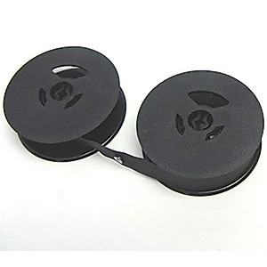 AroundTheOffice Universal Twin 2” Spool Black Fabric Typewriter Ribbon Compatible with - Smith Corona – Remington – Royal - Underwood – Olympia - Brother – Hermes – Facit