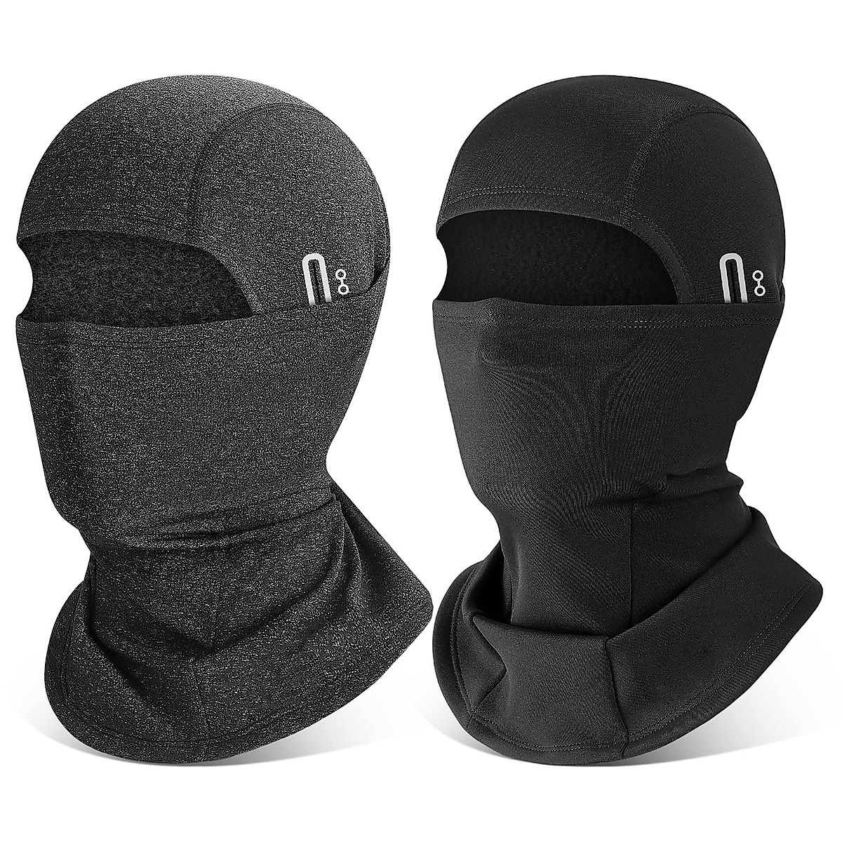 DAFIFO Winter Balaclava Ski Mask for Men Women, Windproof Thermal Face Mask Cold Weather Scarf for Cycling Skiing Climbing (Black+Gray)