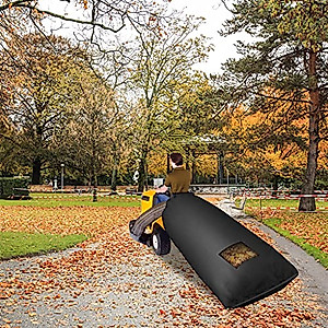 fengchensety Universal Lawn Tractor Leaf Bag Large Capacity Mower Grass Catcher Pouch Reusable Yard Waste Organizer for Garden Fast Leaves Collection Cleaning